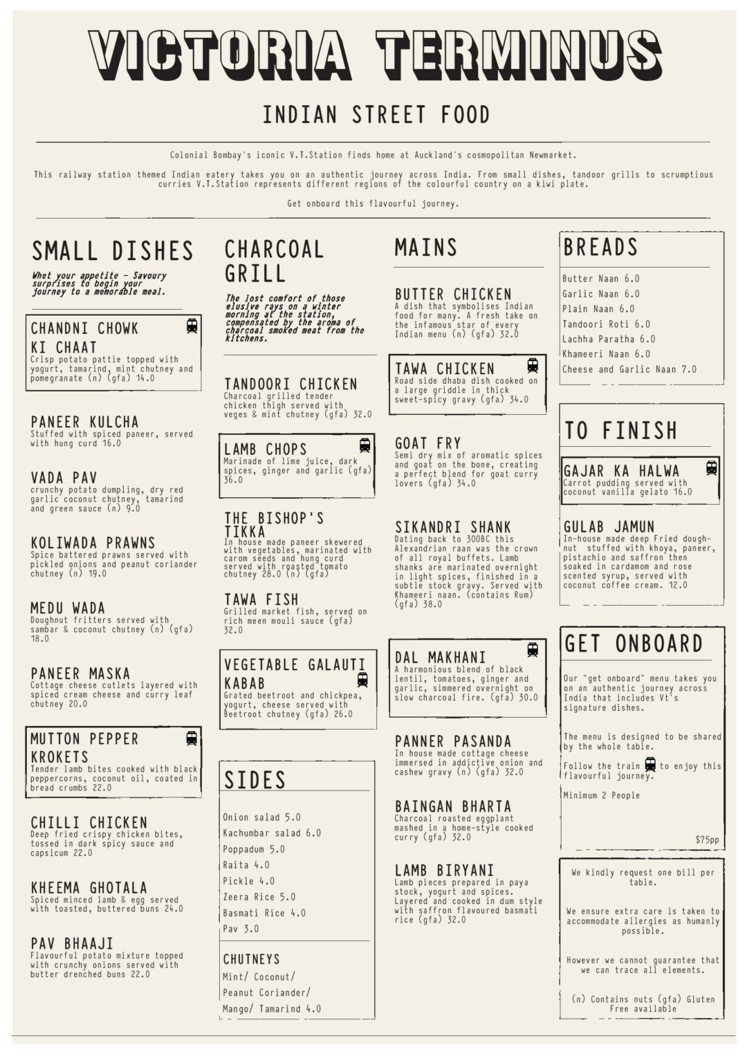 Food Menu - VT STATION